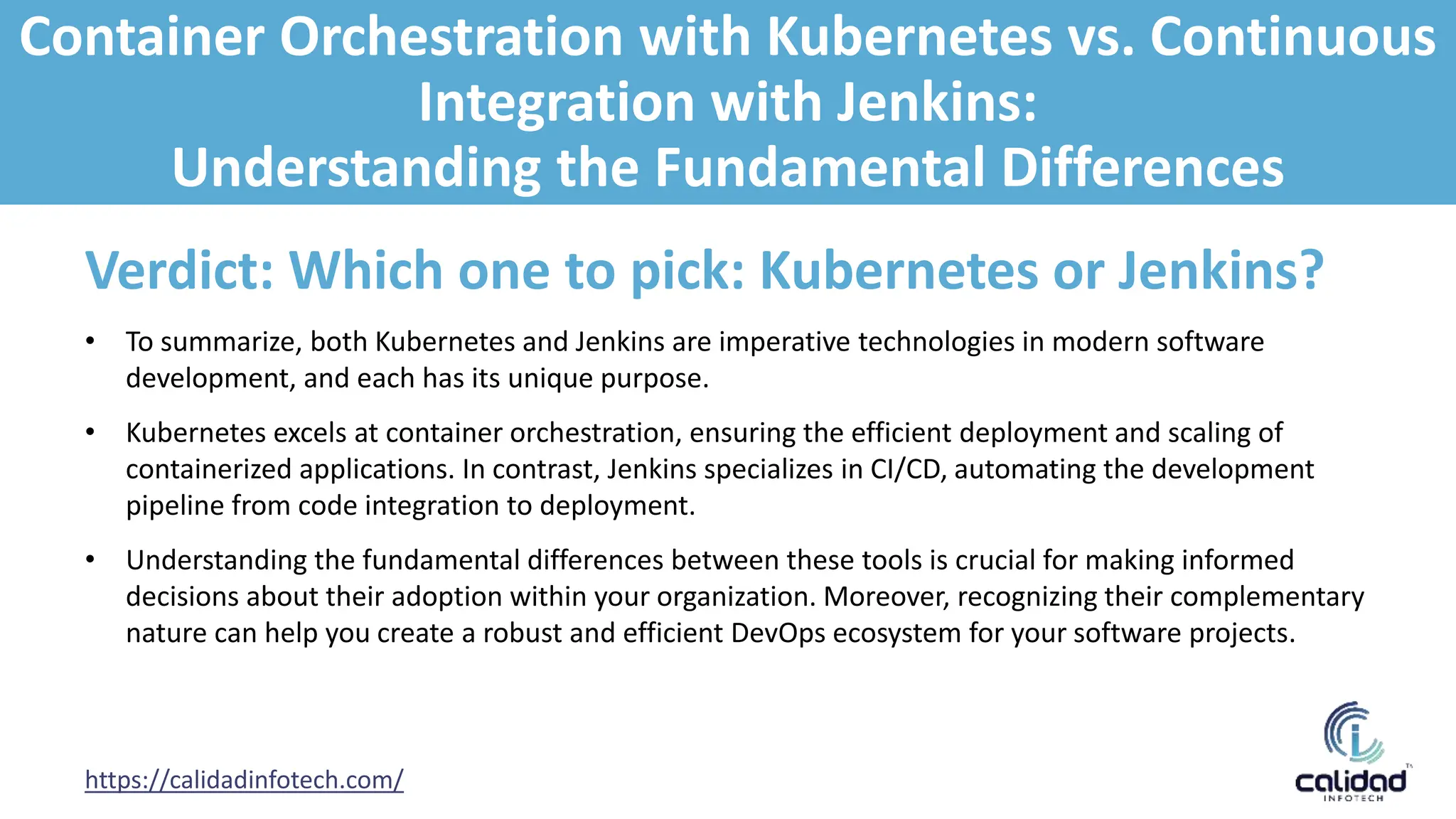 Container Orchestration with Kubernetes vs. Continuous Integration with ...
