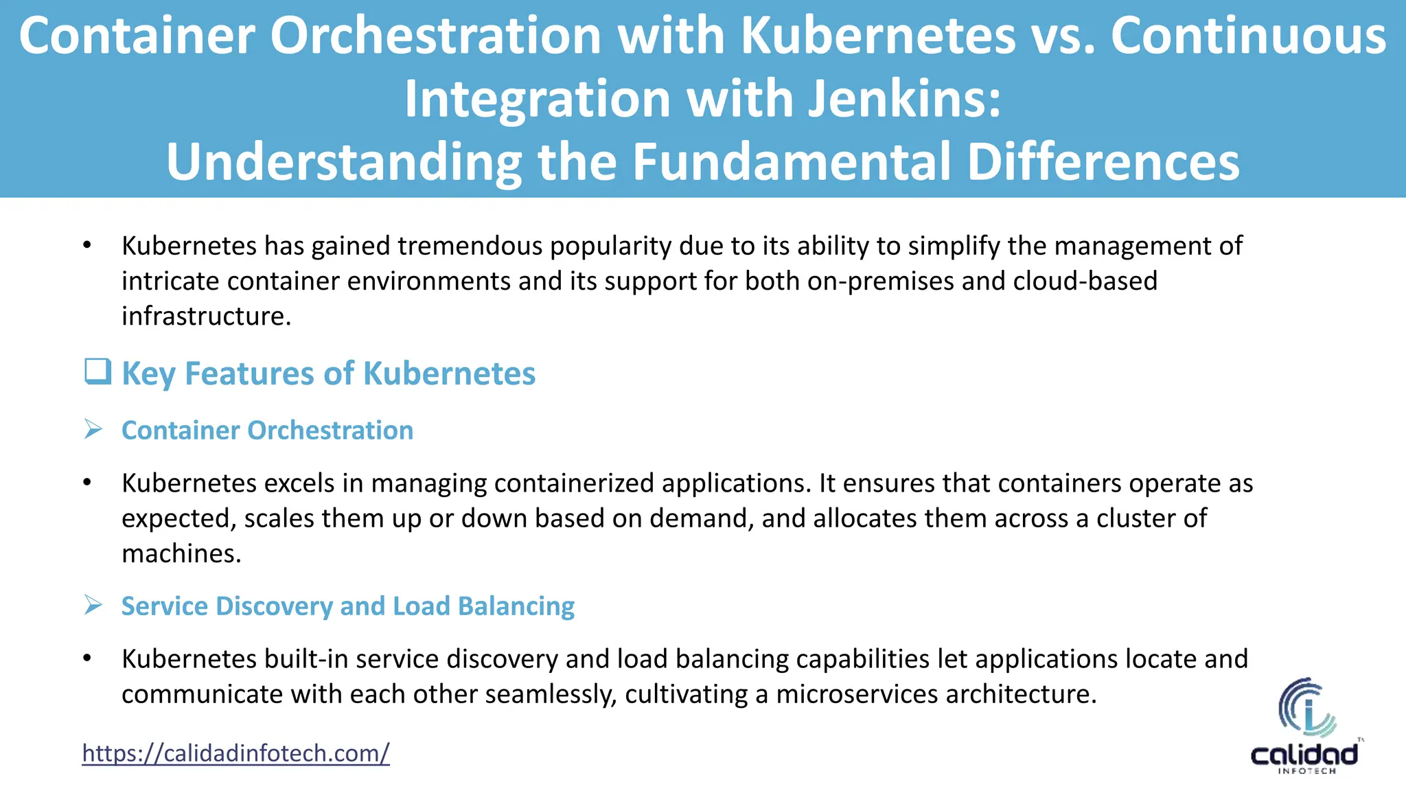 Container Orchestration with Kubernetes vs. Continuous Integration with ...