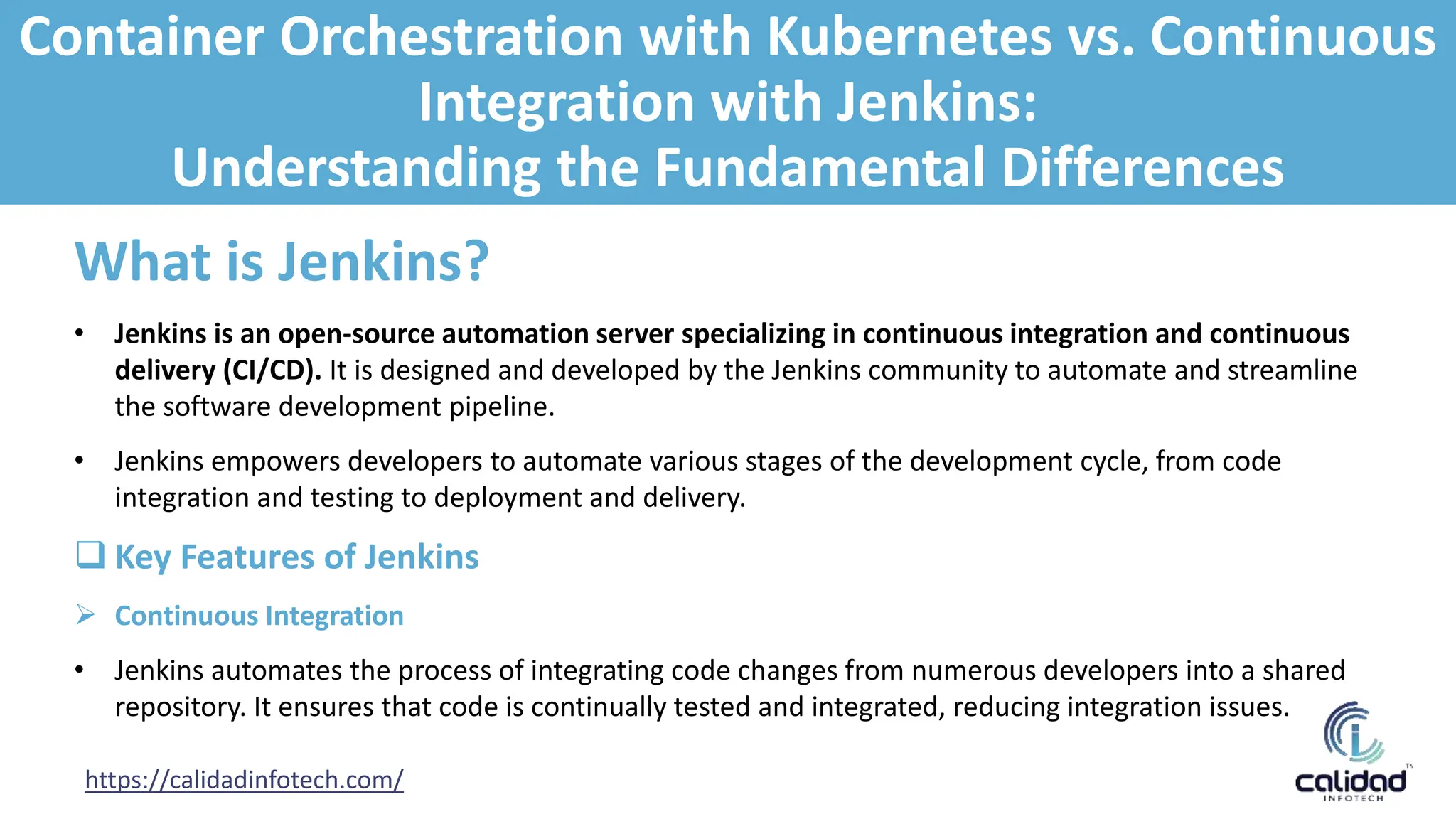 Container Orchestration with Kubernetes vs. Continuous Integration with ...
