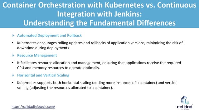 Container Orchestration with Kubernetes vs. Continuous Integration with ...