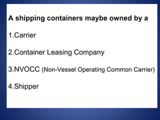 Container ownership | PPT