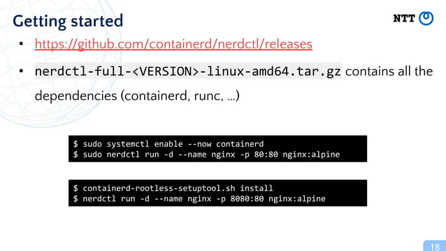 [Container Plumbing Days 2023] Why was nerdctl made? | PPT