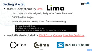 [Container Plumbing Days 2023] Why was nerdctl made? | PPT