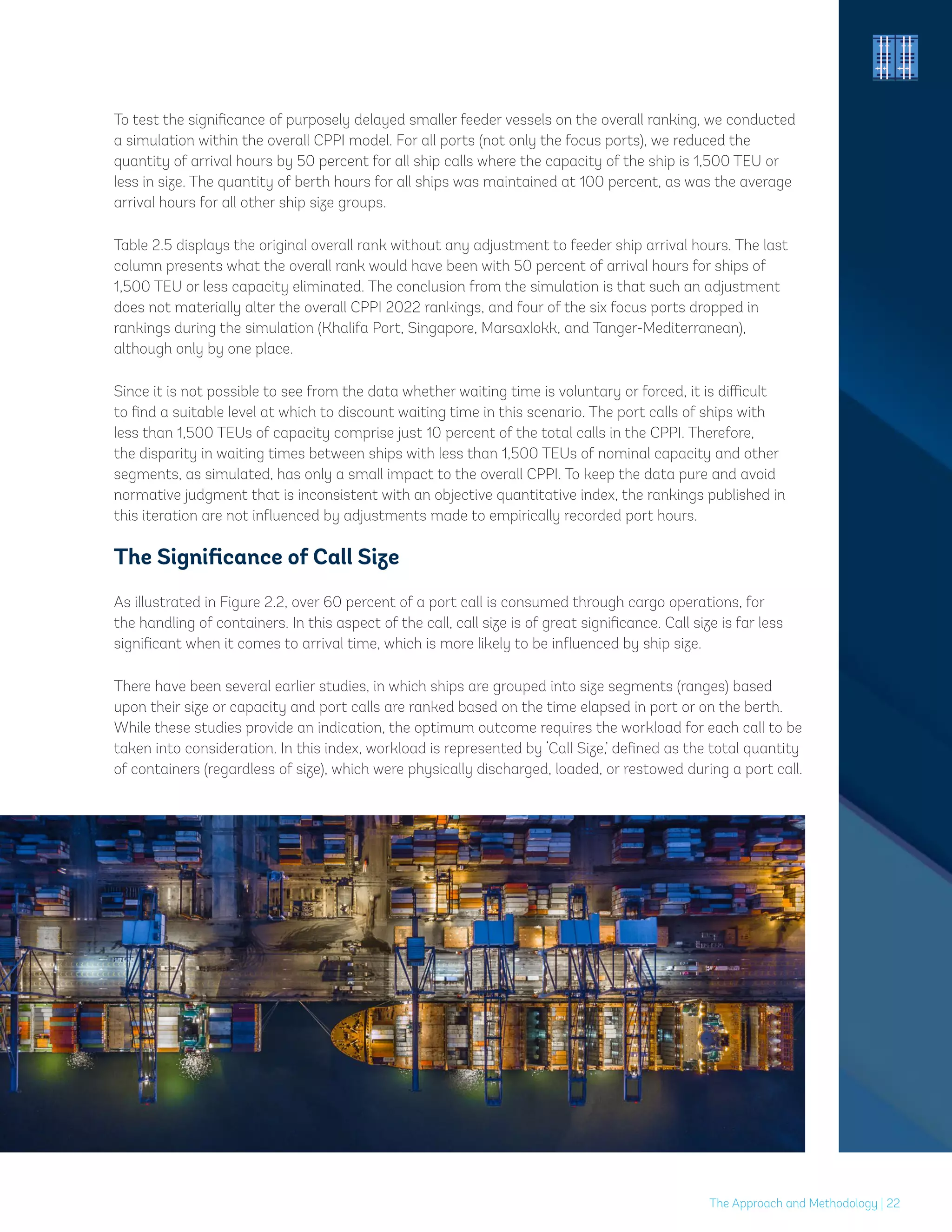 Container Port Performance Index 2022pdf Logistics And
