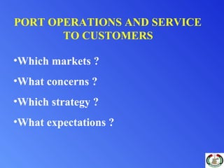 Container ports future | PPT