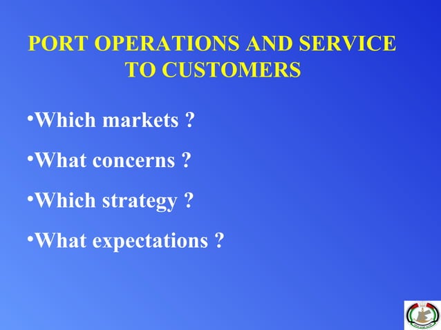 Container ports future | PPT