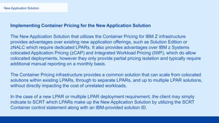 Container Pricing for IBM Z – New Application Solution | PDF | Cloud ...