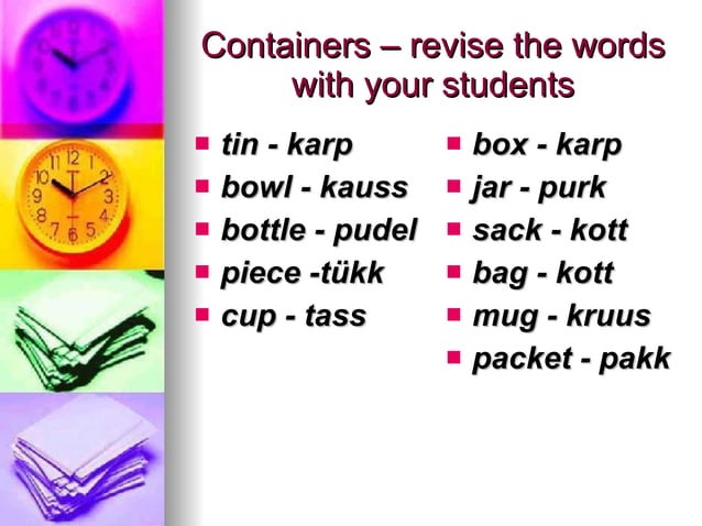 Containers | PPT | Food & Drink