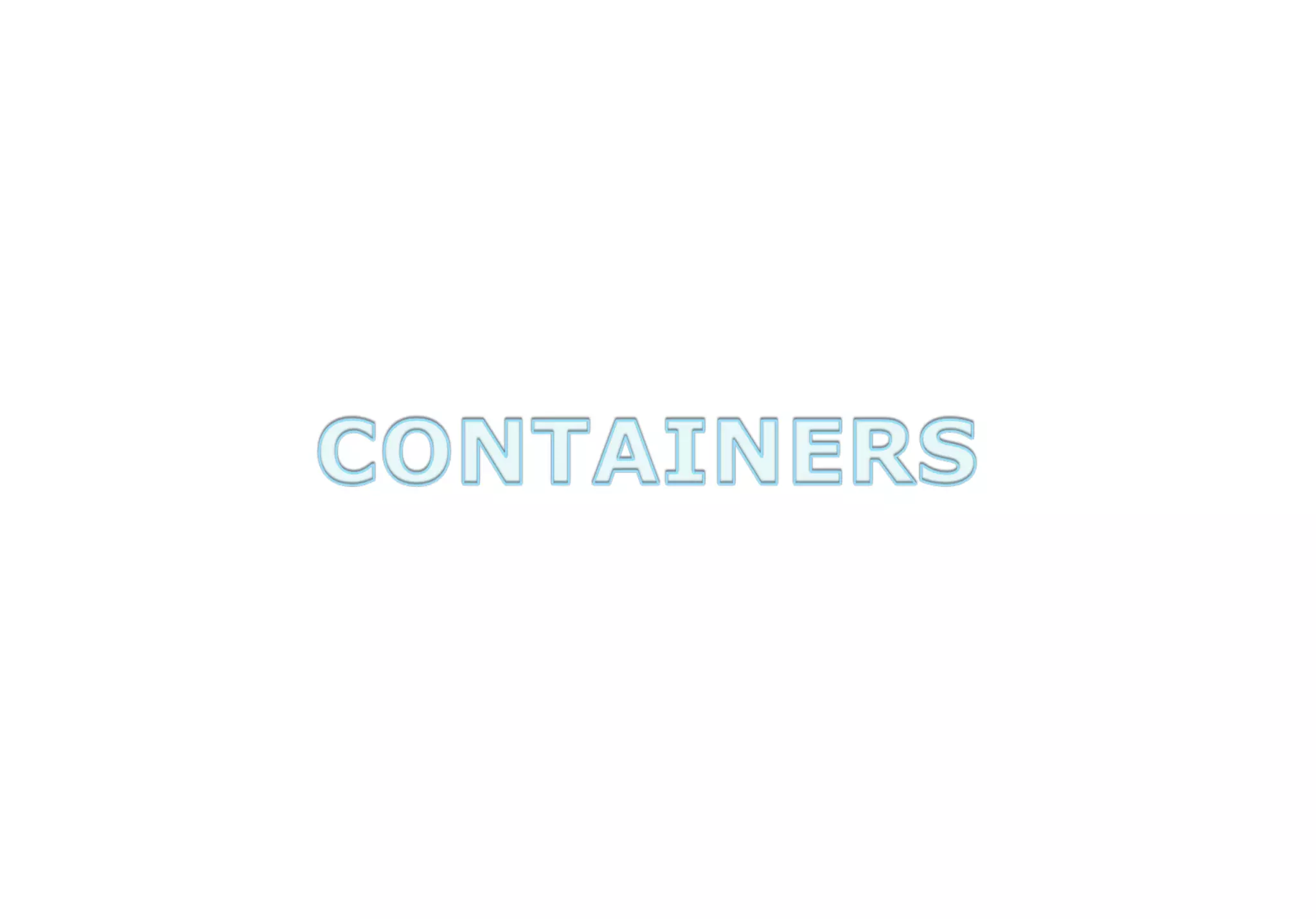 Containers | PPT