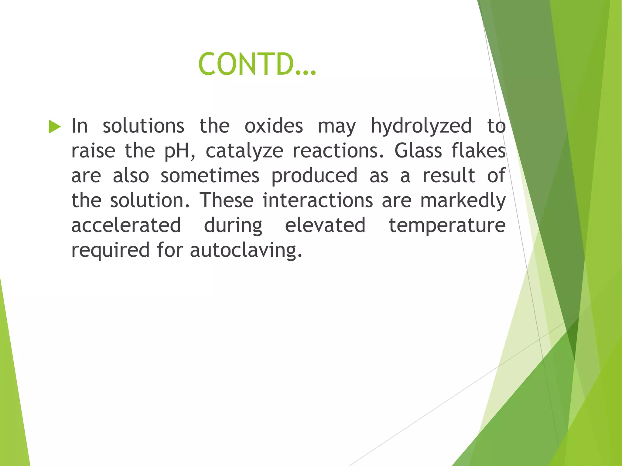 Containers and closures for parenteral preparations | PPTX
