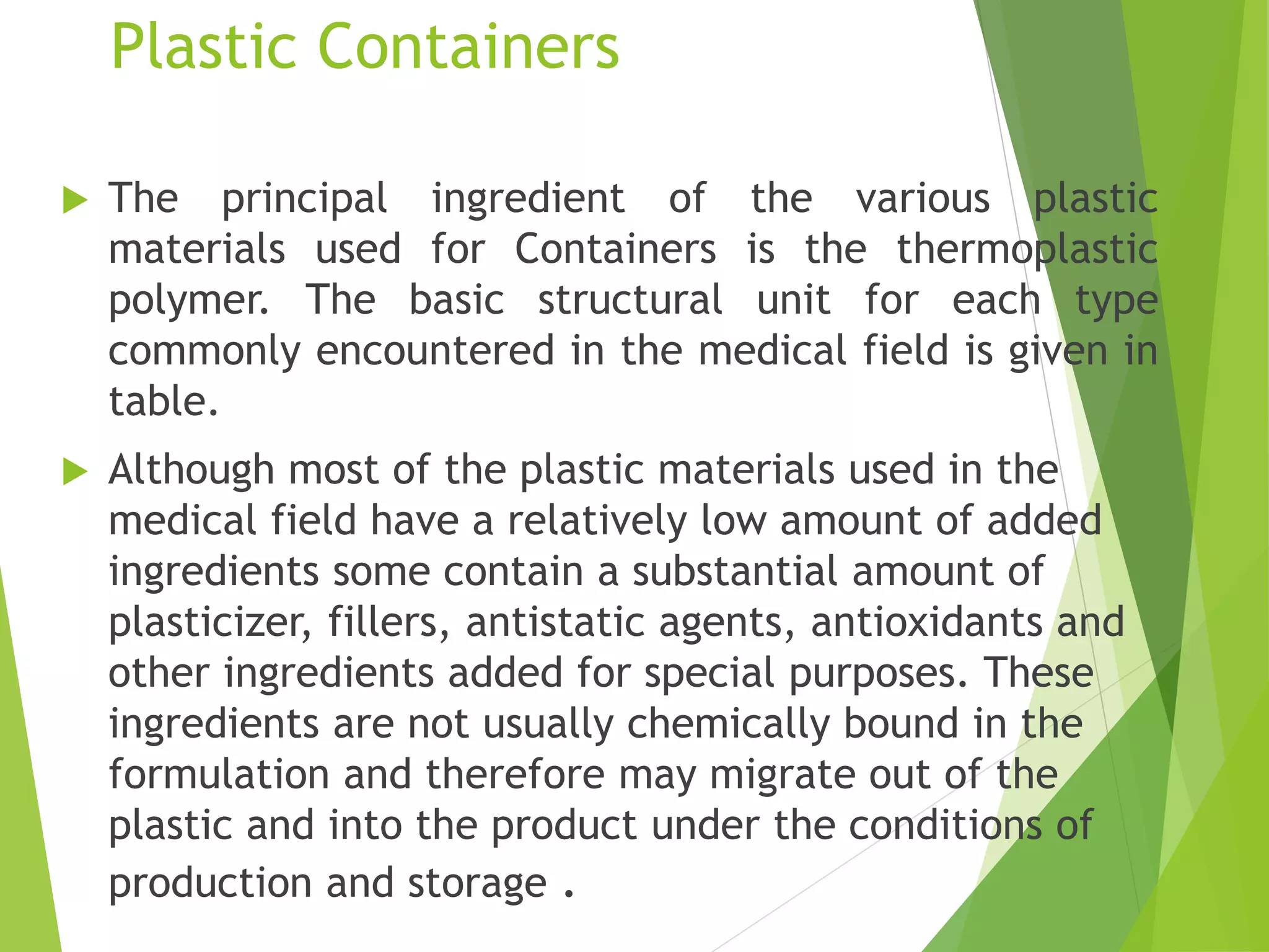 Containers and closures for parenteral preparations | PPTX