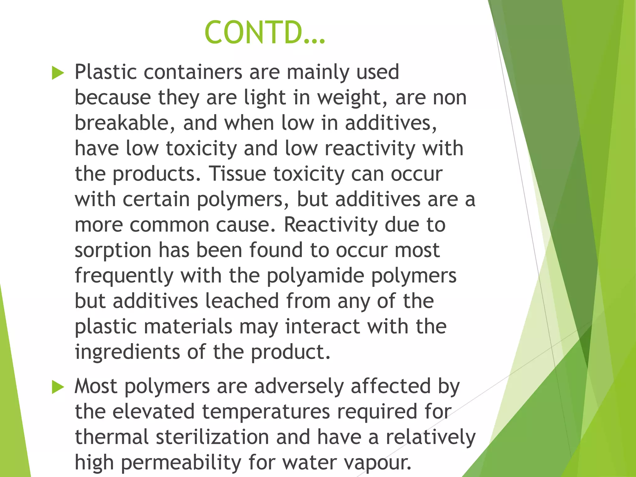 Containers and closures for parenteral preparations | PPTX