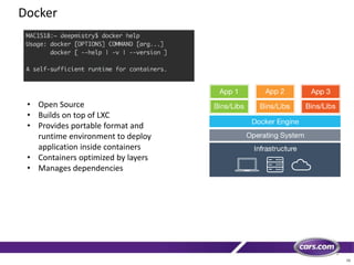 Containers in the Cloud | PPTX | Computing | Technology & Computing