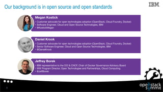 The Containers Ecosystem, the OpenStack Magnum Project, the Open ...