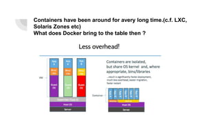 Containers and docker | PPTX