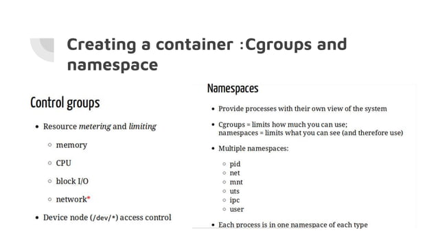 Containers and docker | PPTX