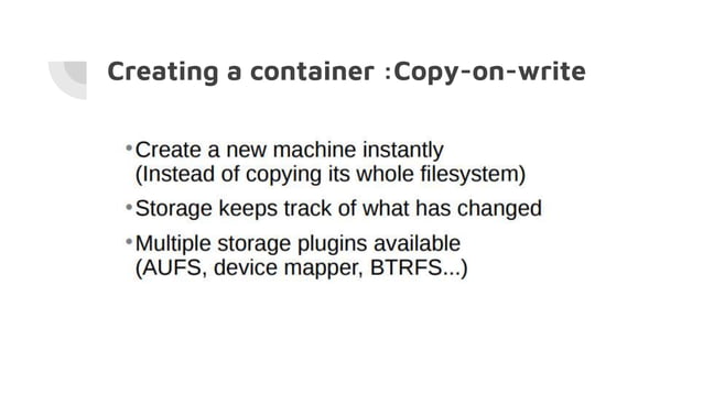 Containers and docker | PPTX