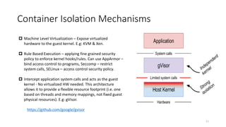 Containers and workload security an overview | PPT