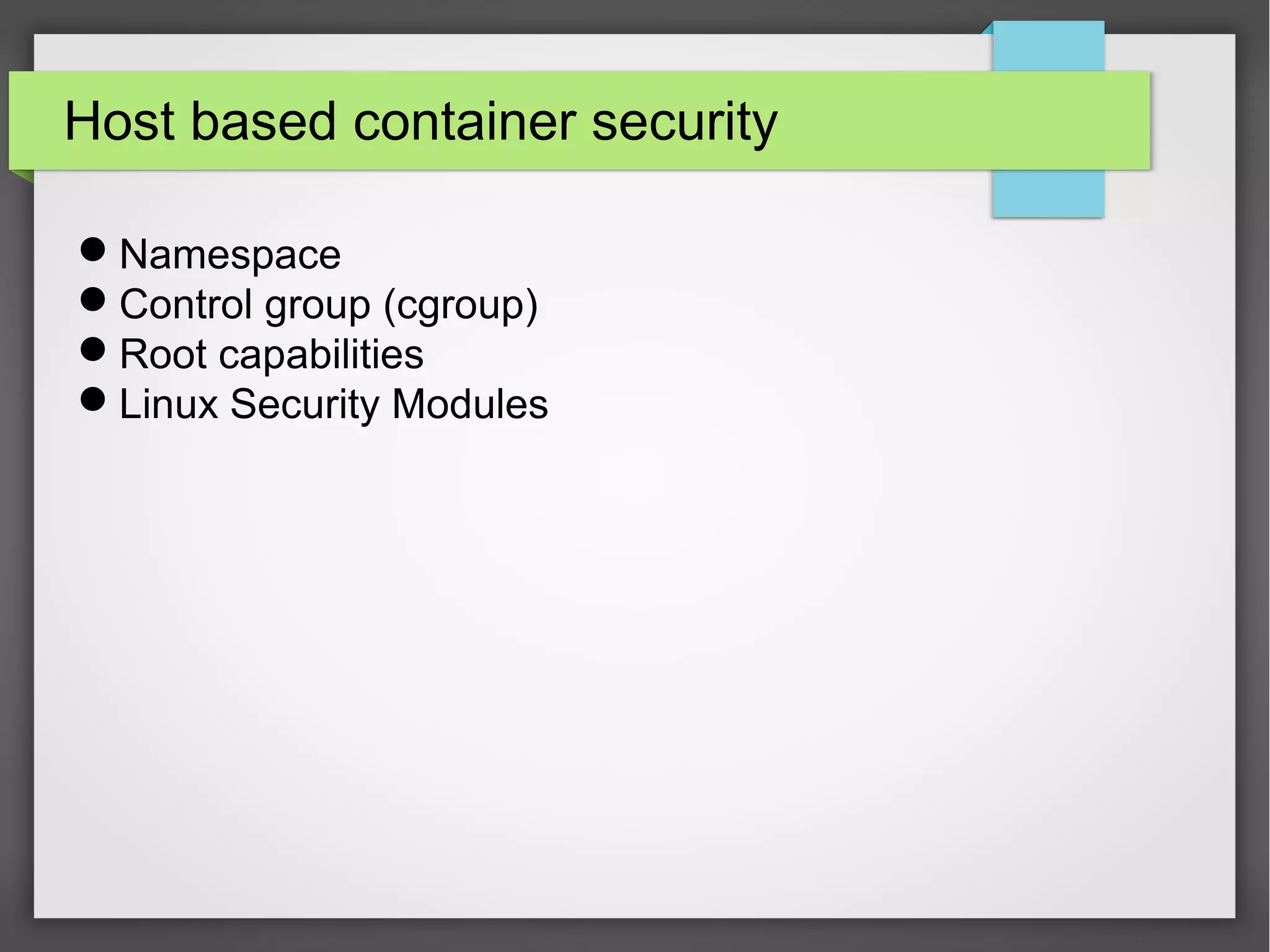 Container security | PPT