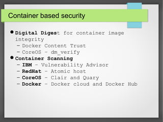 Container security | PPT