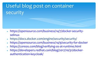 Container security | PPTX