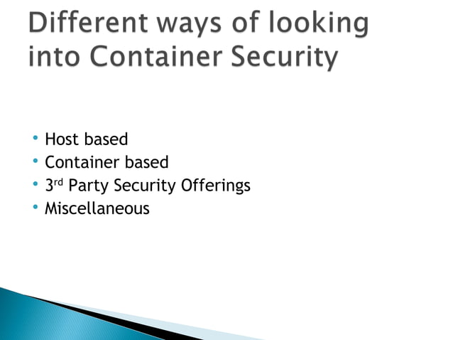Container security | PPT