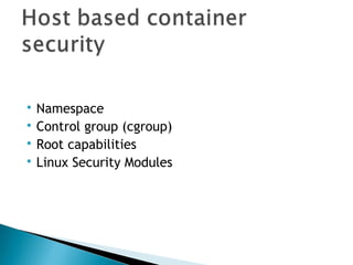 Container security | PPT