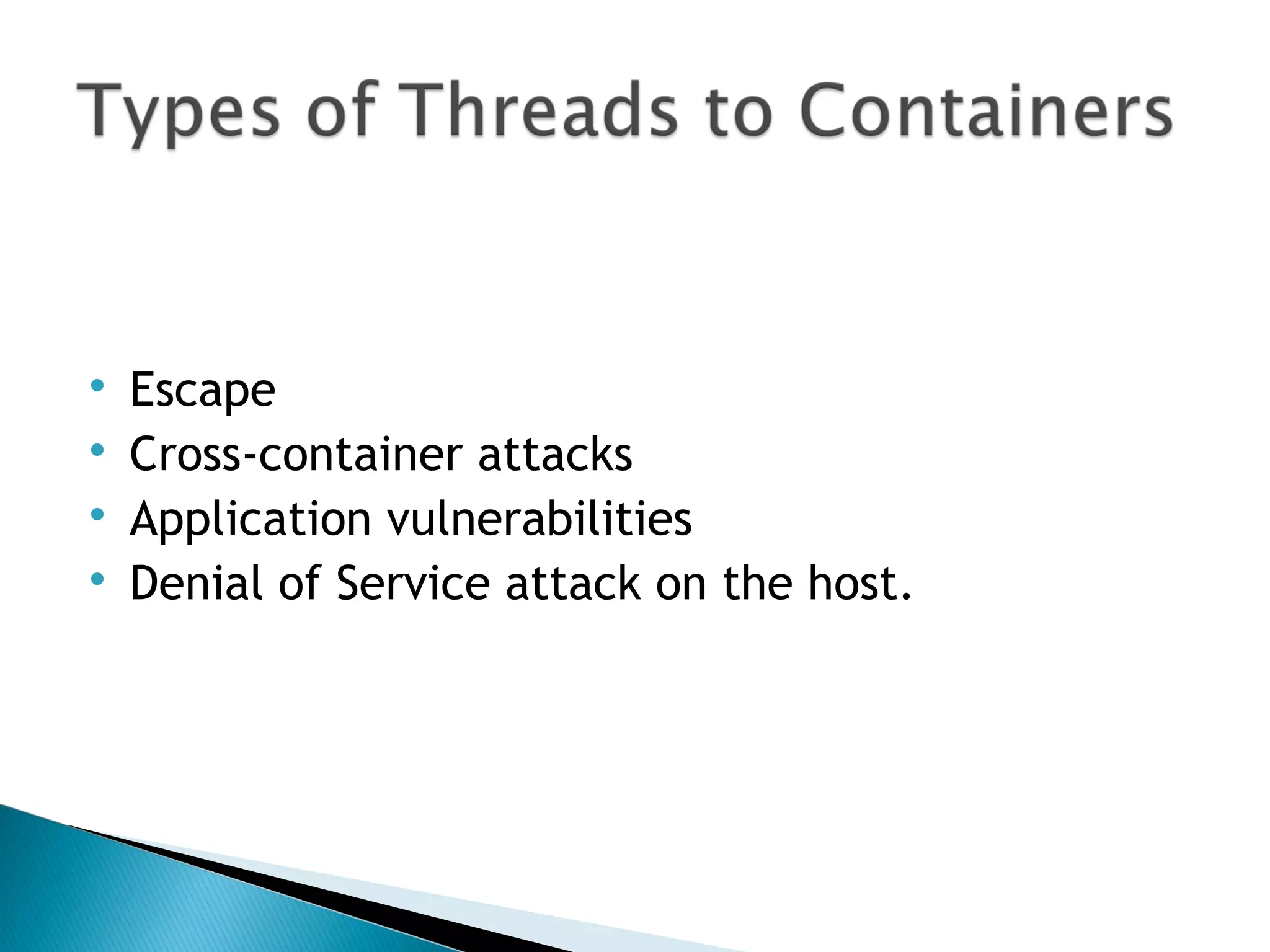 What You Should Know About Container Security | PPT