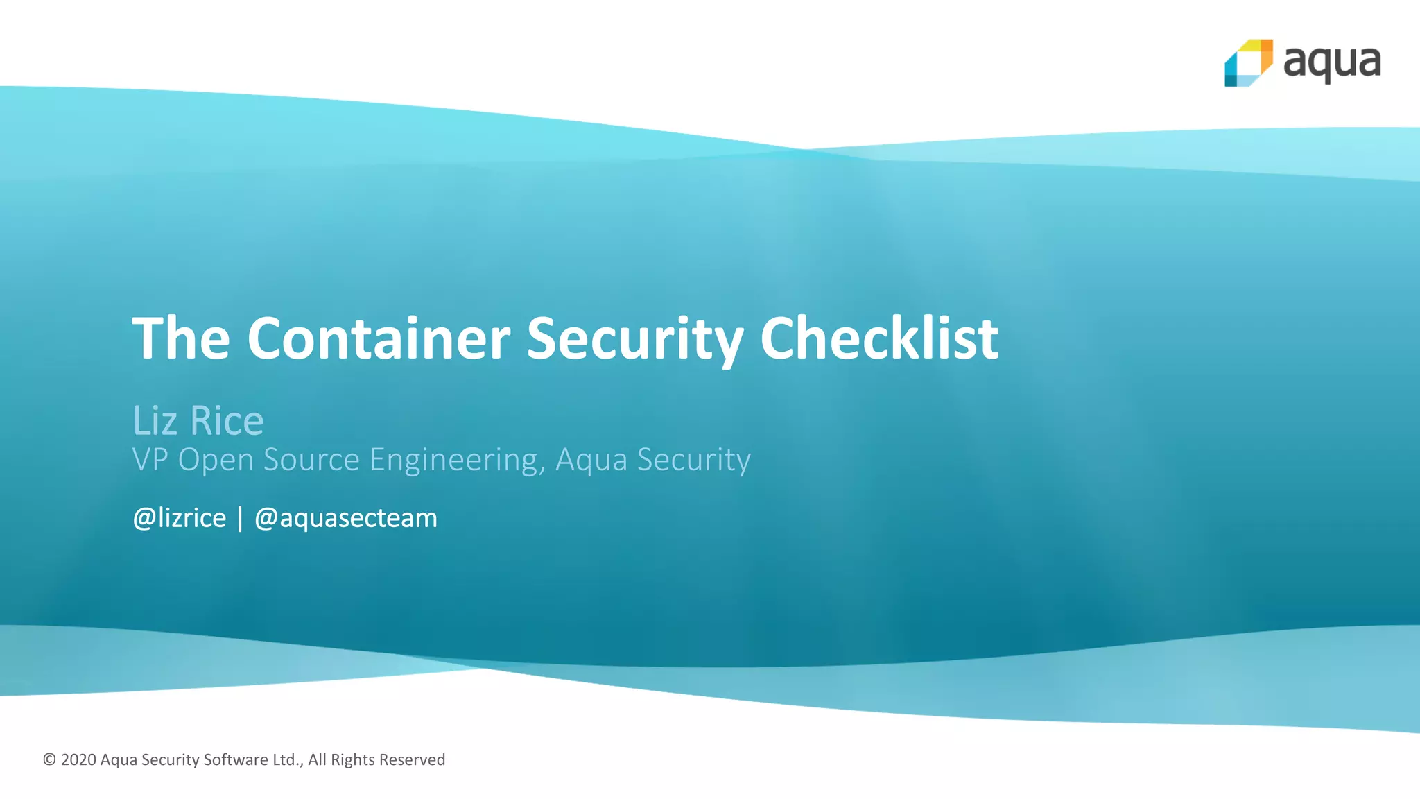 The Container Security Checklist | PDF