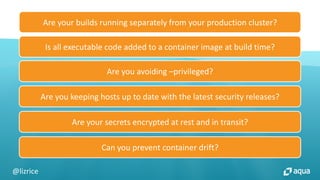 The Container Security Checklist | PDF | Operating Systems | Computer Software and Applications