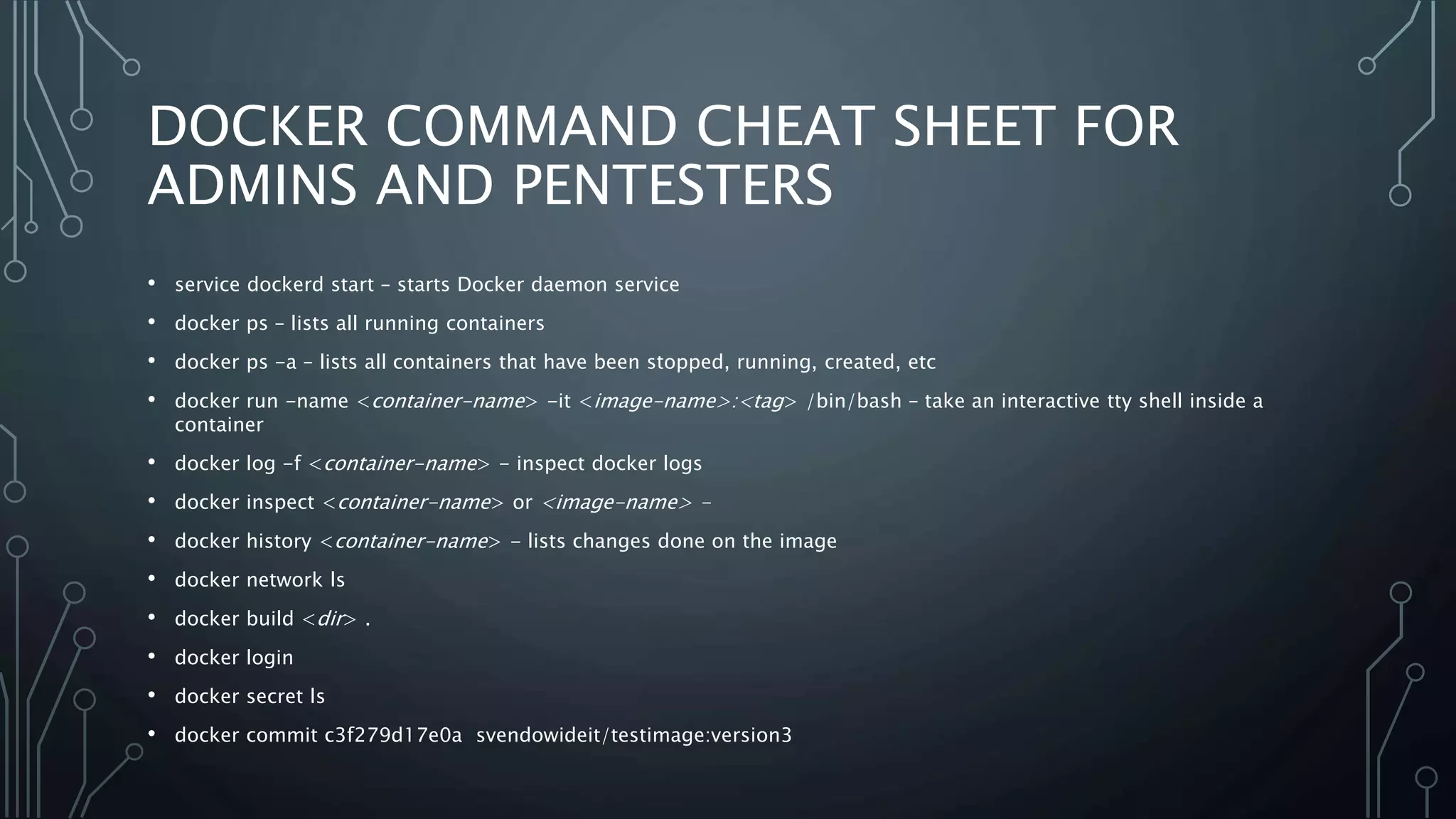 Docker Container Security Pptx