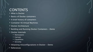 Docker Container Security | PPTX