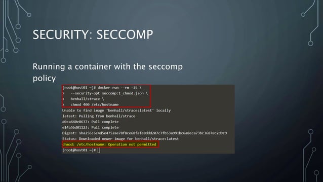 Docker Container Security | PPTX