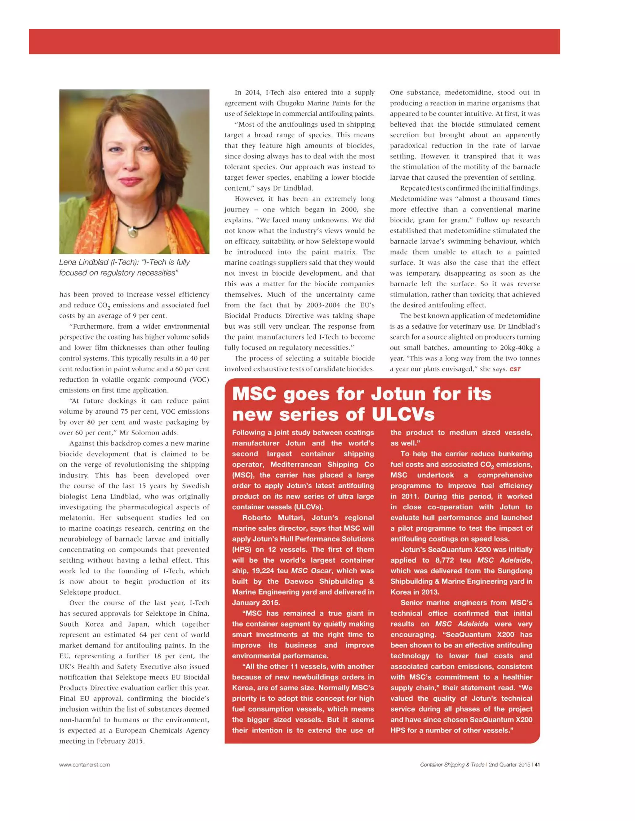 Container Shipping Trade Magazine 2015 | PDF