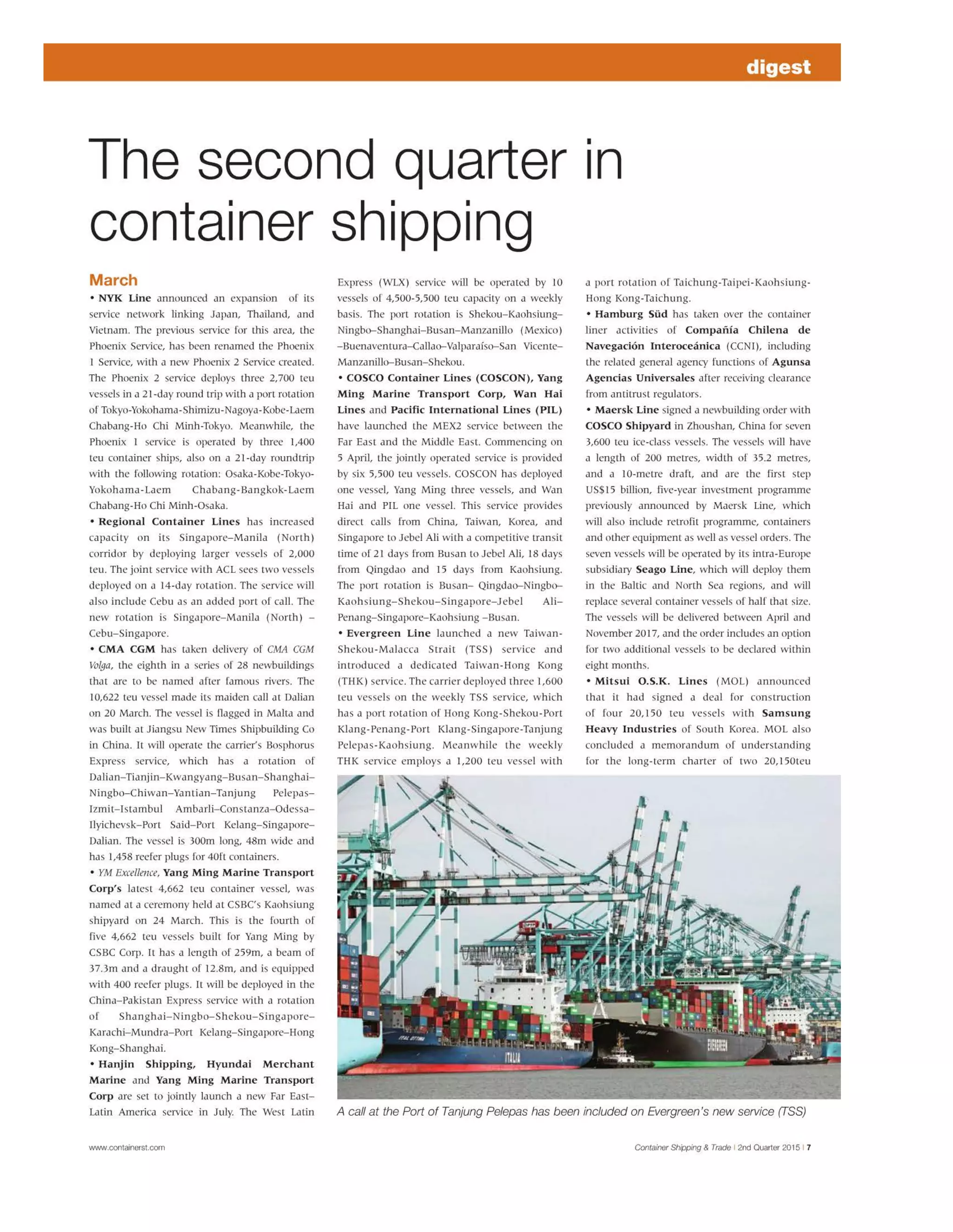 Container Shipping Trade Magazine 2015 | PDF
