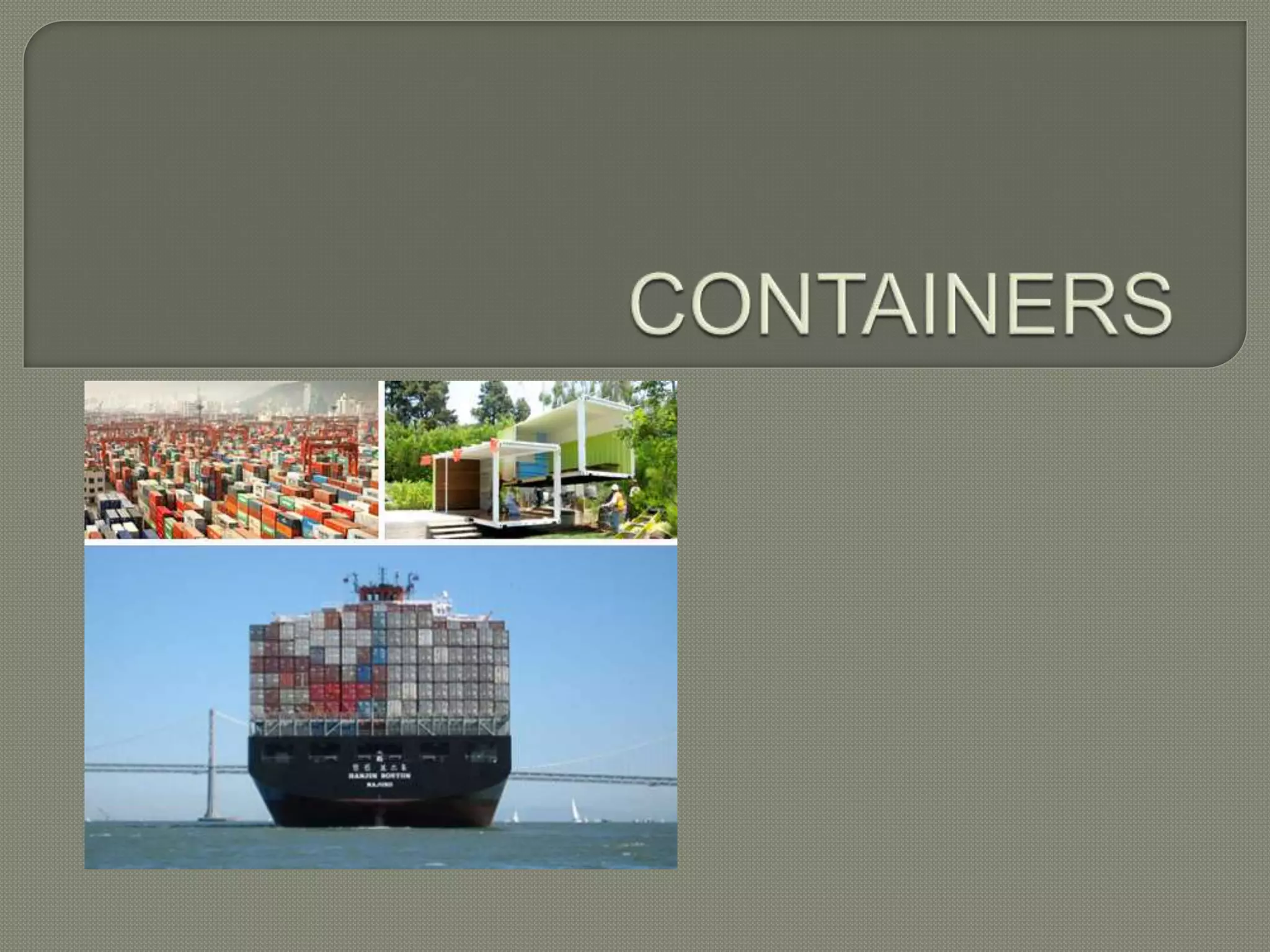 Containers-modular construction technology | PPTX