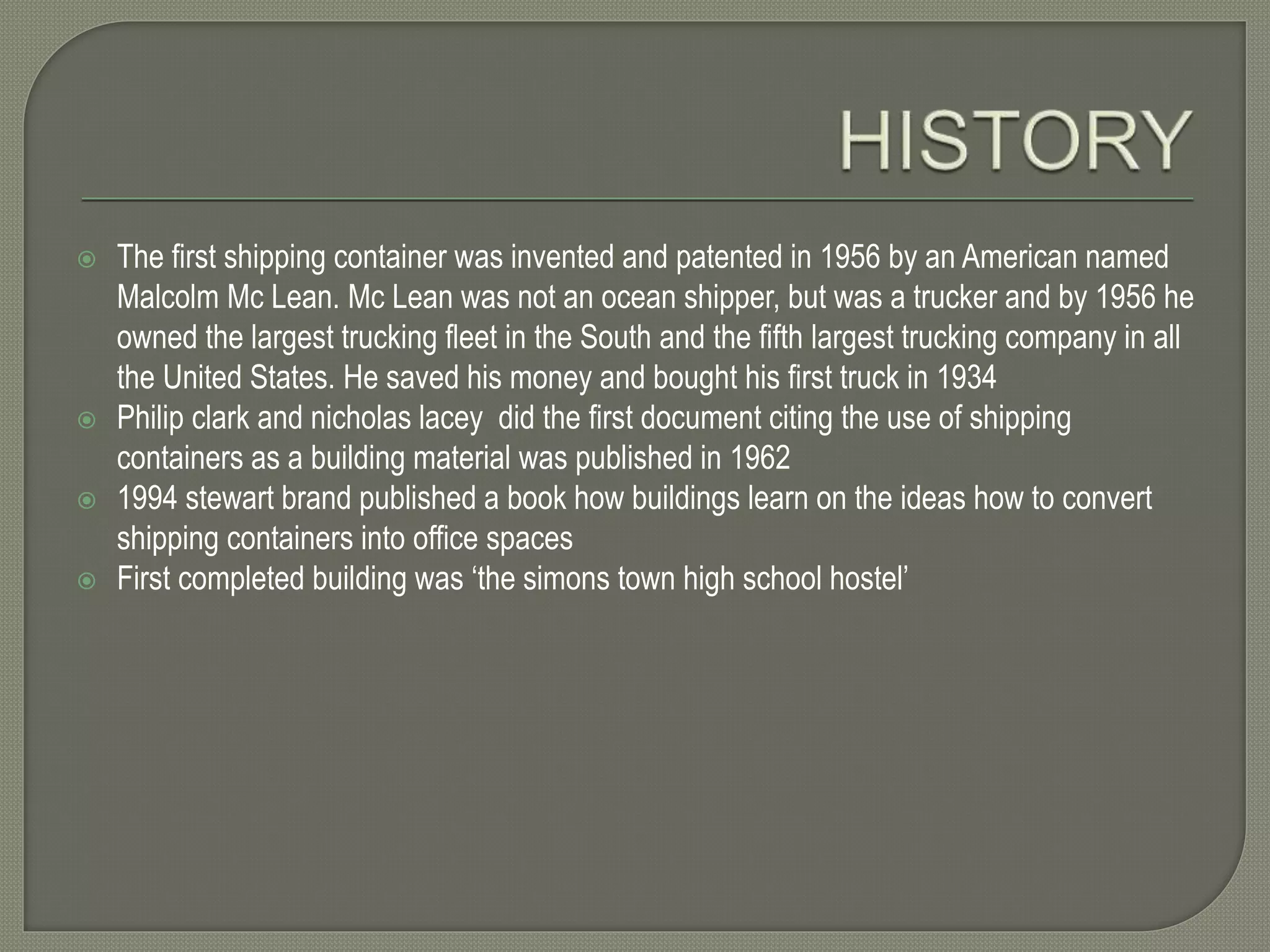 Containers-modular construction technology | PPTX