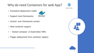 Containers on azure web apps | PDF | Cloud Computing | Internet