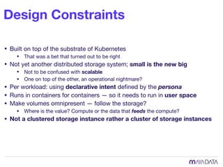 Solving k8s persistent workloads using k8s DevOps style | PDF