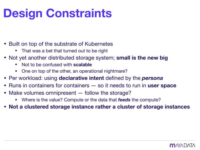 Solving k8s persistent workloads using k8s DevOps style | PPT