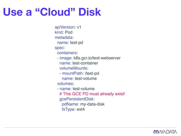 Solving k8s persistent workloads using k8s DevOps style | PPT