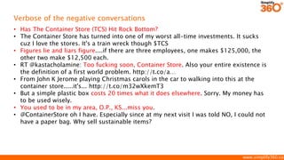 The Container Store receives 59% positive conversations from its fans ...