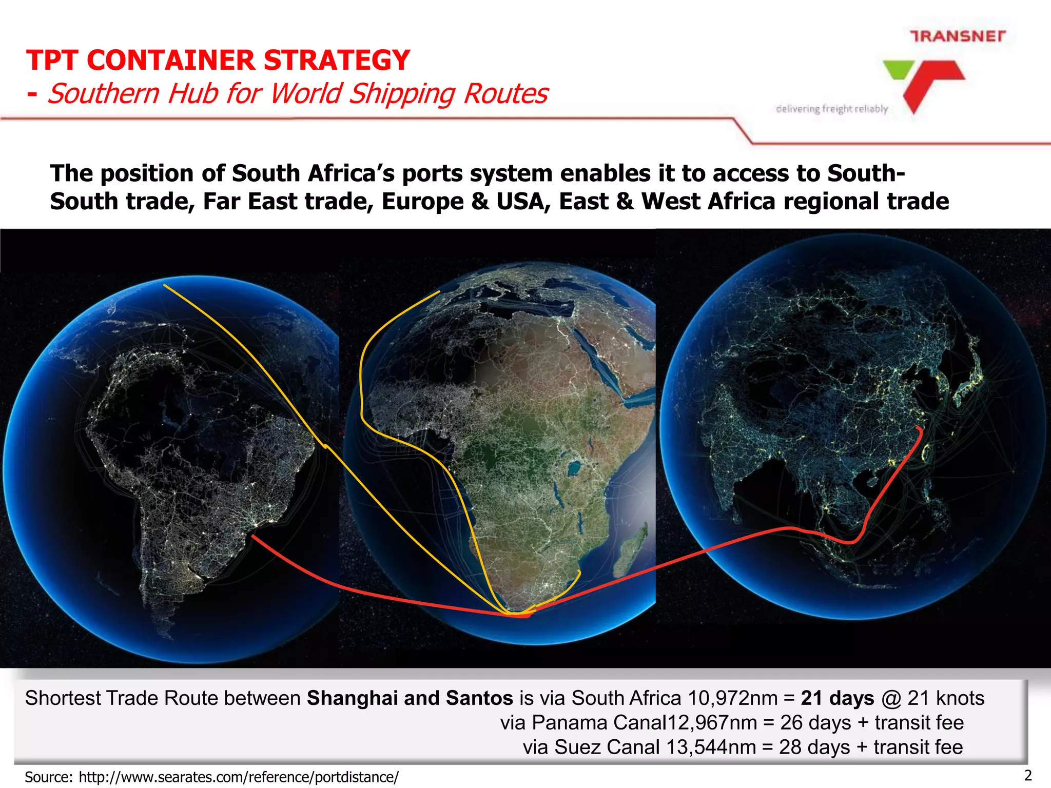 Container Strategy, benchmarking and viability Ngqura Container Terminal | PDF