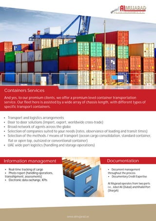 Container services Dubai | PDF