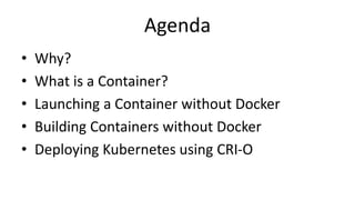 Containers without docker | PPTX