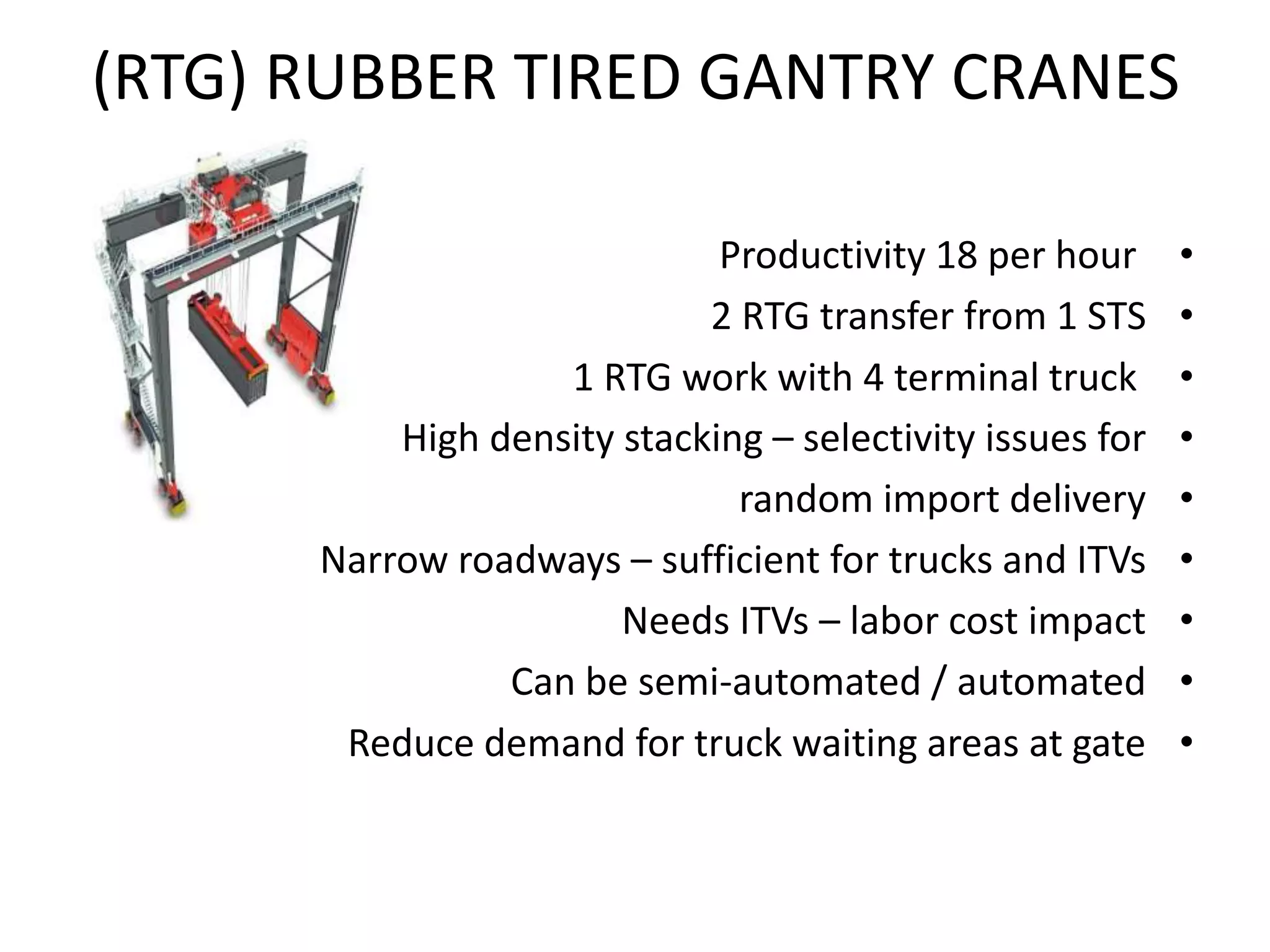 Container Terminal Handling Equipment Ppt