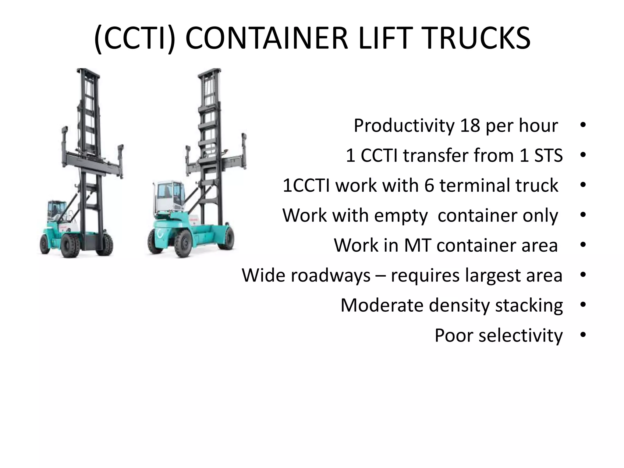 Container terminal handling equipment | PPTX