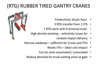 Container terminal handling equipment | PPTX