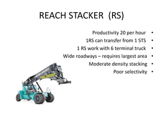 Container terminal handling equipment | PPTX