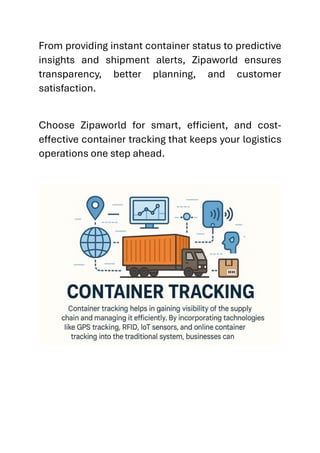 Smart Container Tracking for Seamless Logistics | PDF